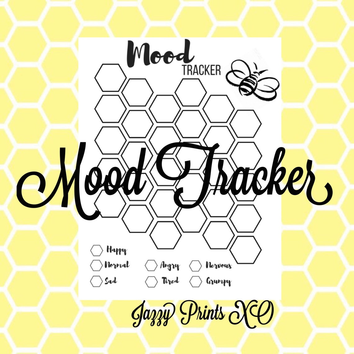 Mood Tracker Honey Bee Instant Download PDF Download - Etsy Australia