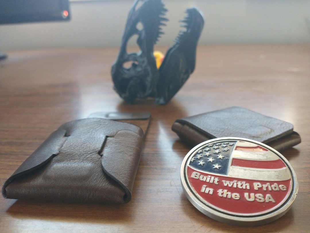 Magnetic Leather Challenge Coin Pouch - Etsy