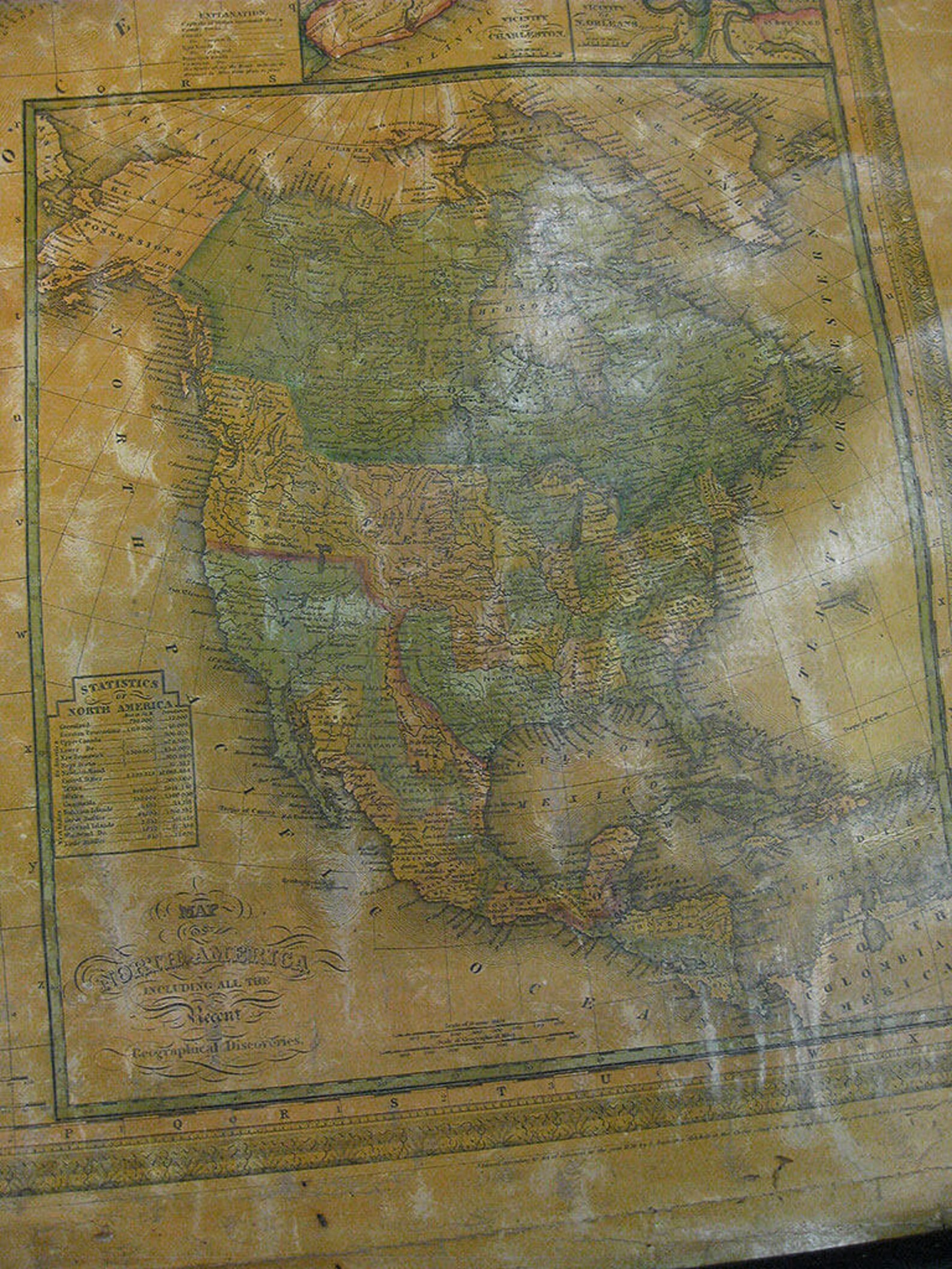 Rare and Large Wall Map "map of United States" From Year 1846 - Etsy