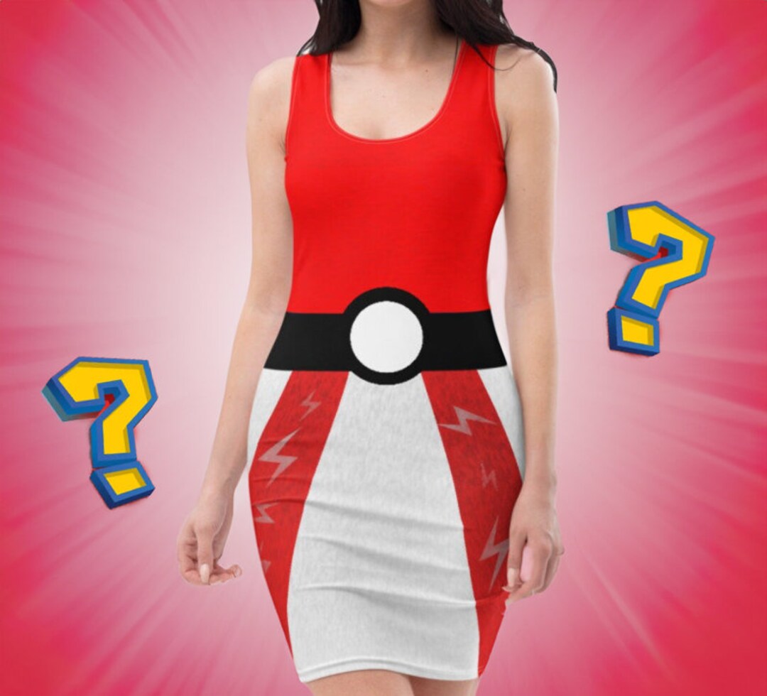 Pokeball Dress - Pokemon Inspired (XS-XL) - Etsy