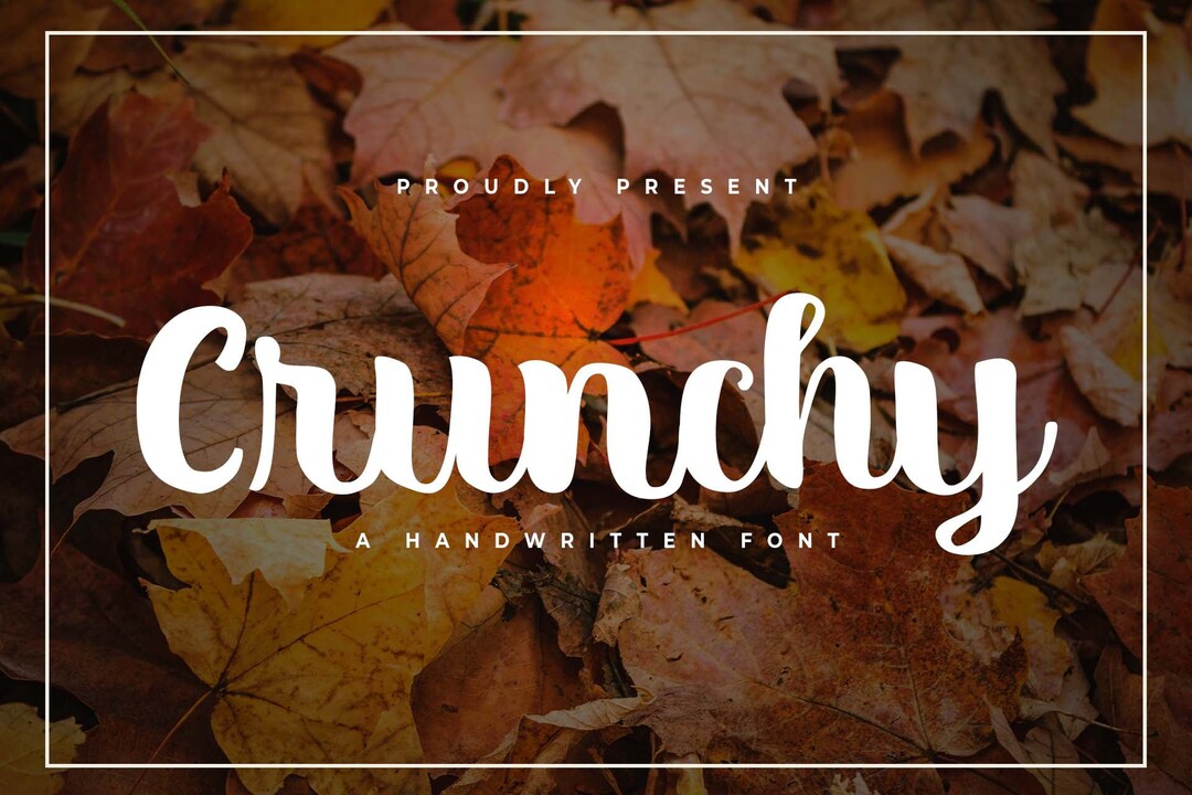 Crunchy Handwritten Font - Etsy