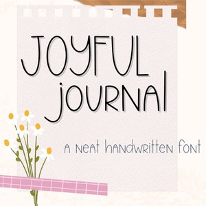 Joyful Journal: Cute Handwritten Font, Handwriting Font for Cricut - Etsy