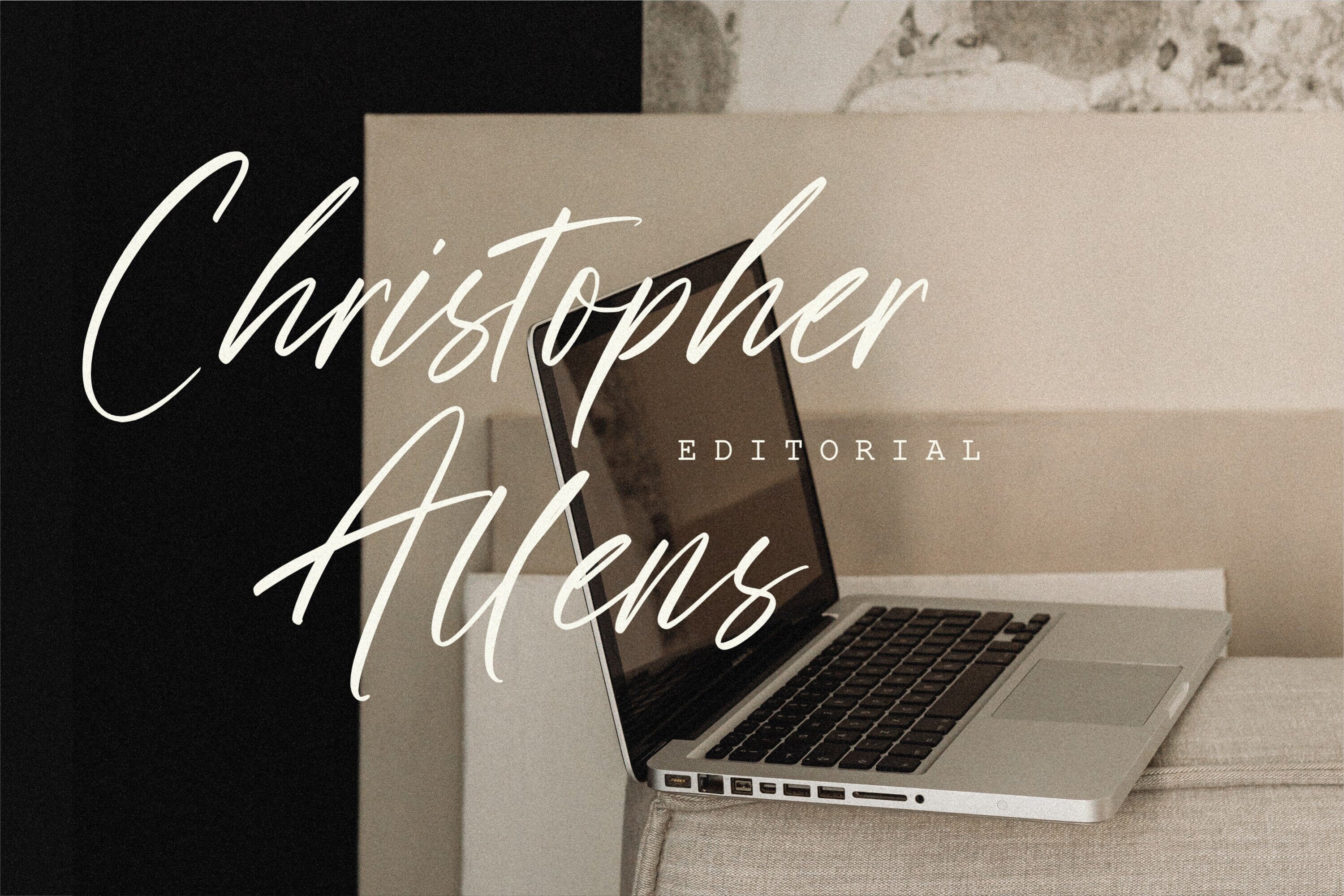 Orange Sunset Font Hand Brushed Script - Etsy