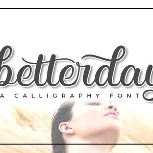 Betterday Calligraphy Font - Etsy