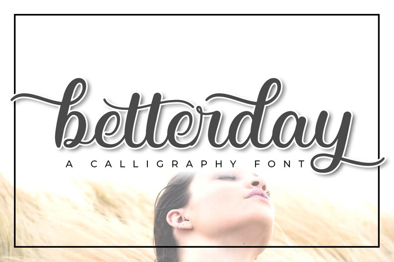 Betterday Calligraphy Font - Etsy