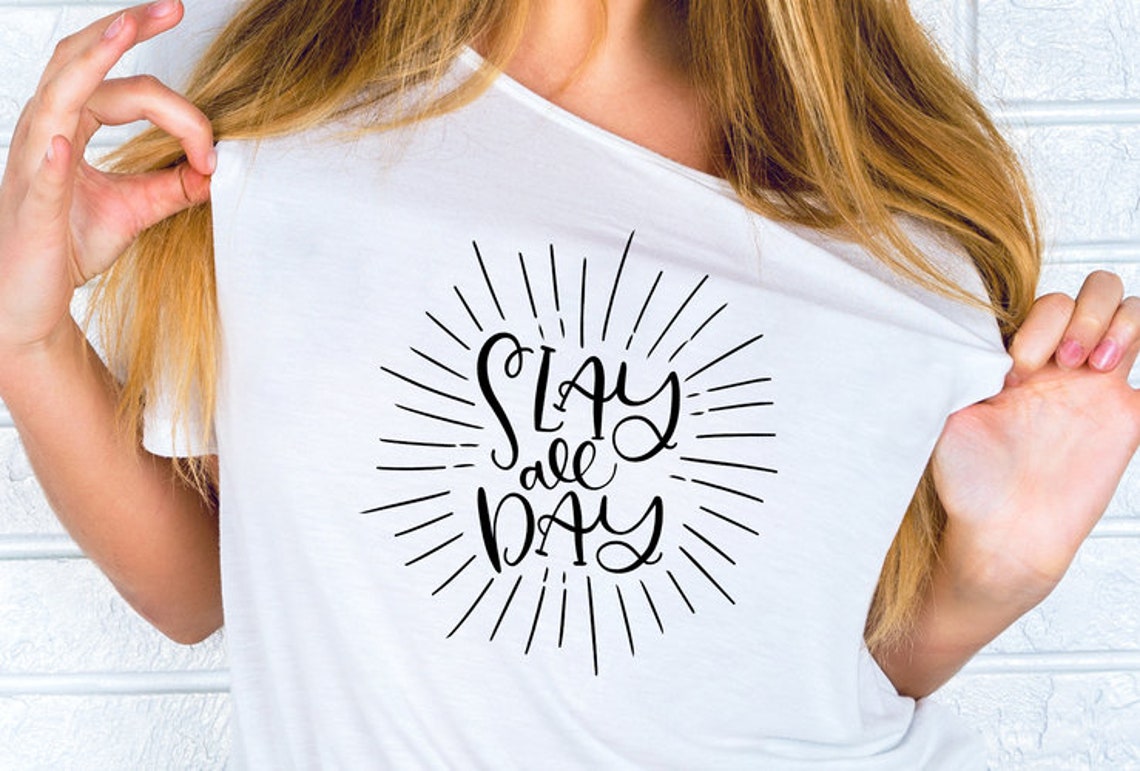 Slay All Day SVG Girl Boss SVG Girl SVG so Fontsy - Etsy