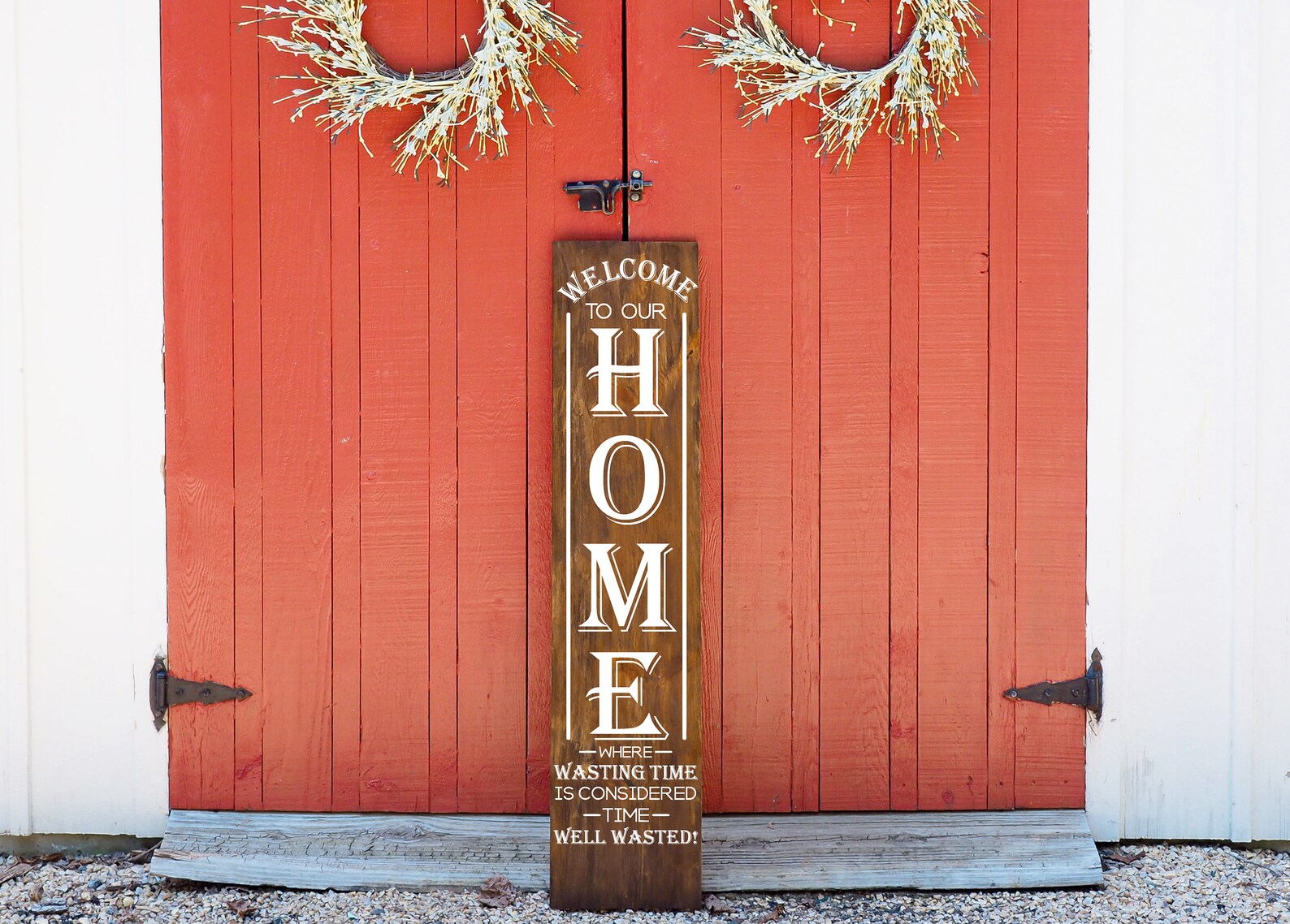 Funny Welcome Home Vertical Sign | SVG Cut File | so Fontsy - Etsy