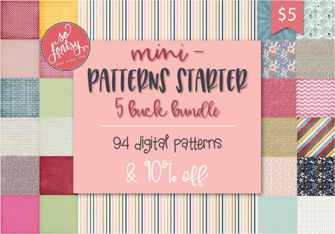 Mini-patterns Starter 5 Buck Bundle - Etsy