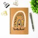 Teacher Boho Rainbow Svg Teacher Designs Svg Png Dxf Eps - Etsy
