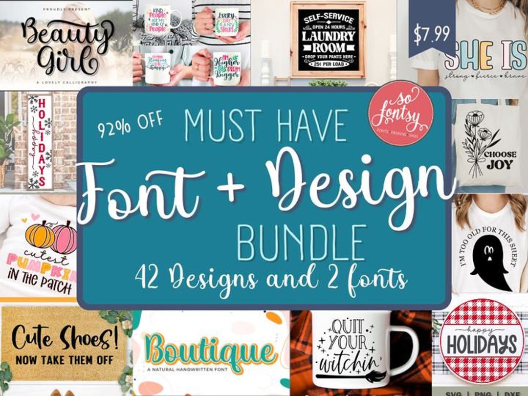Must Have Font + Design Bundle - Etsy