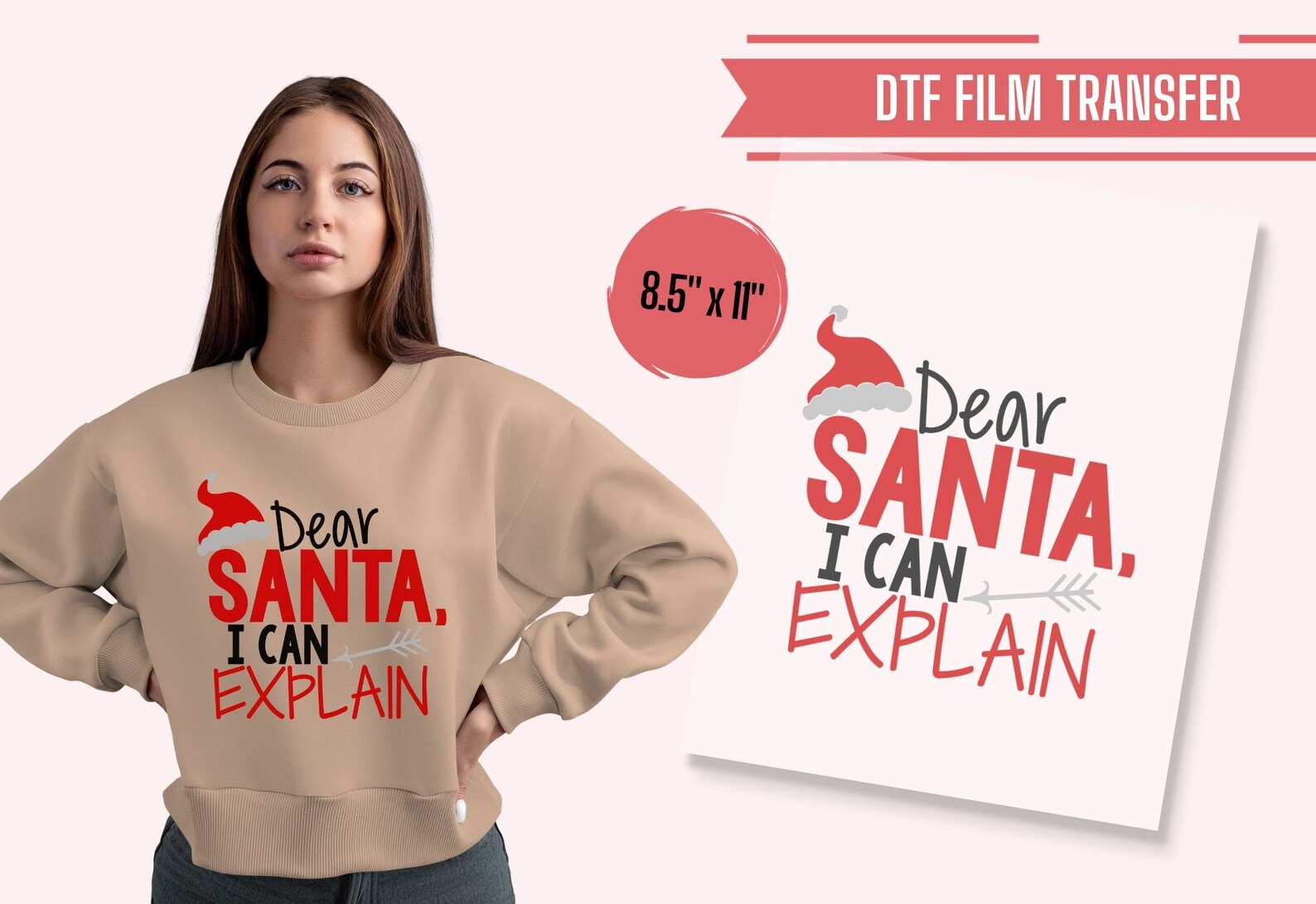 Santa I Can Explain Funny Iron on Iron on Transfer Ready to Press in 15 ...