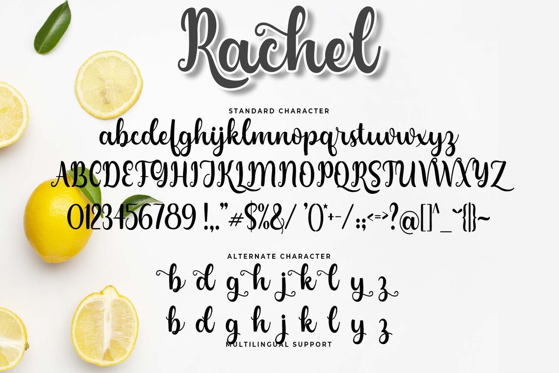 Rachel | Bubbly Script Font With Extras - Etsy
