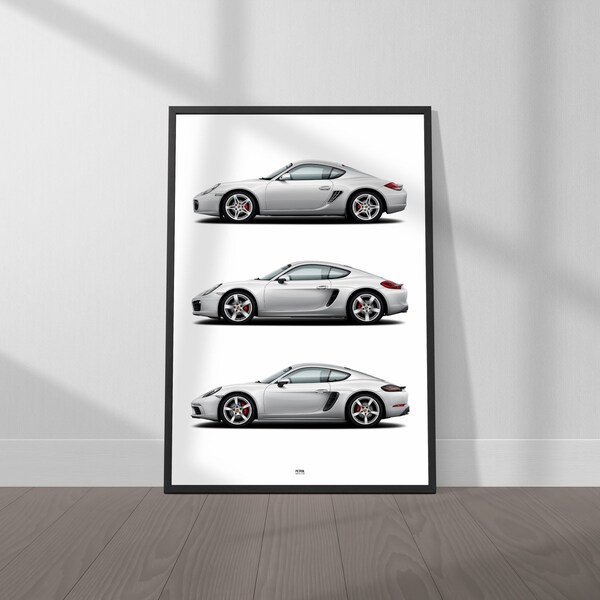 Porsche Cayman Posters - Etsy