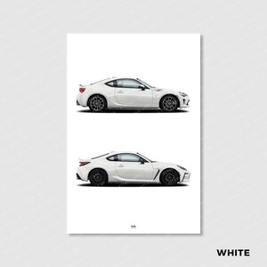 Toyota 86 Evolution Generations Poster - Etsy