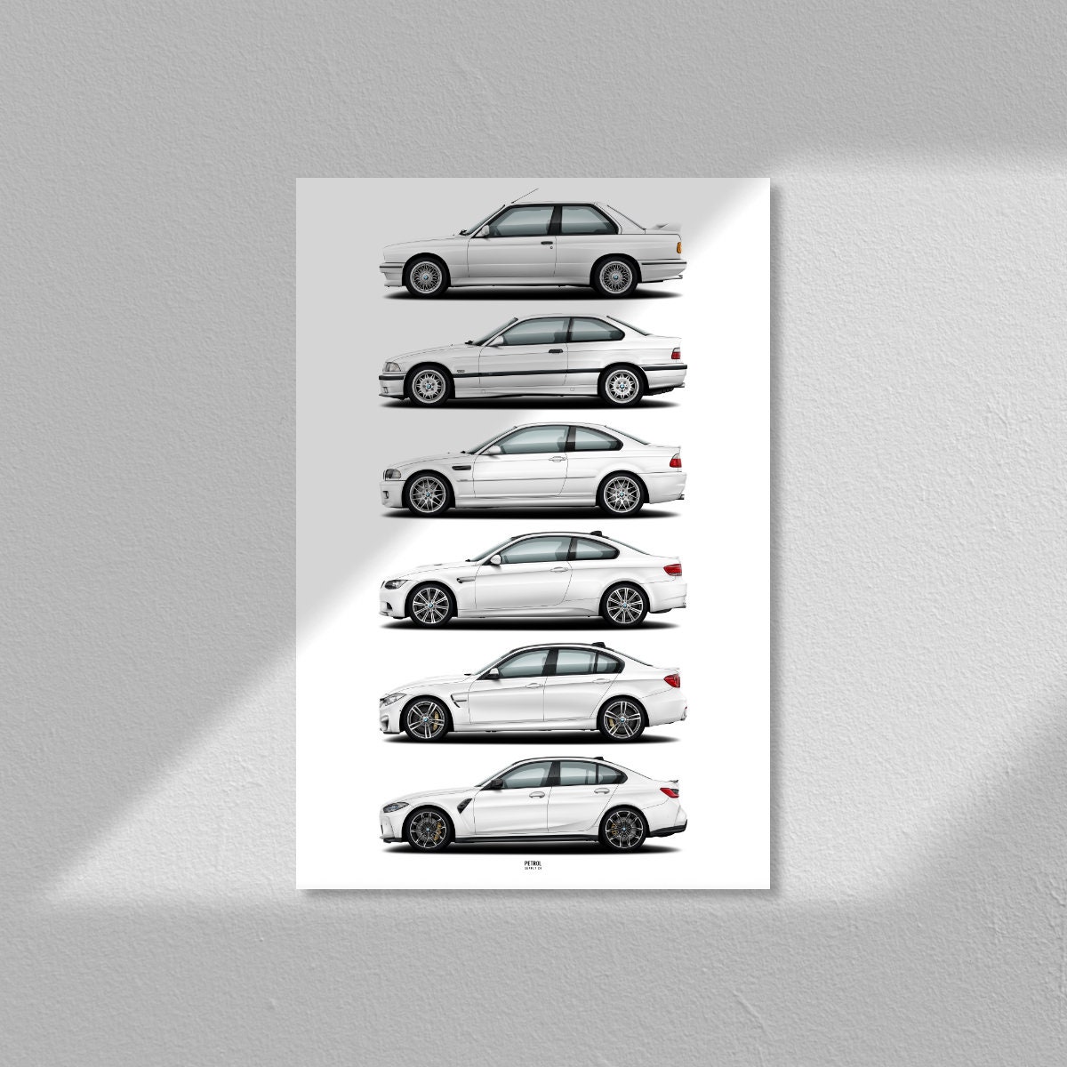 Prints Home & Living Home Décor E36 G80 AX1 Unframed BMW Models: E30 ...