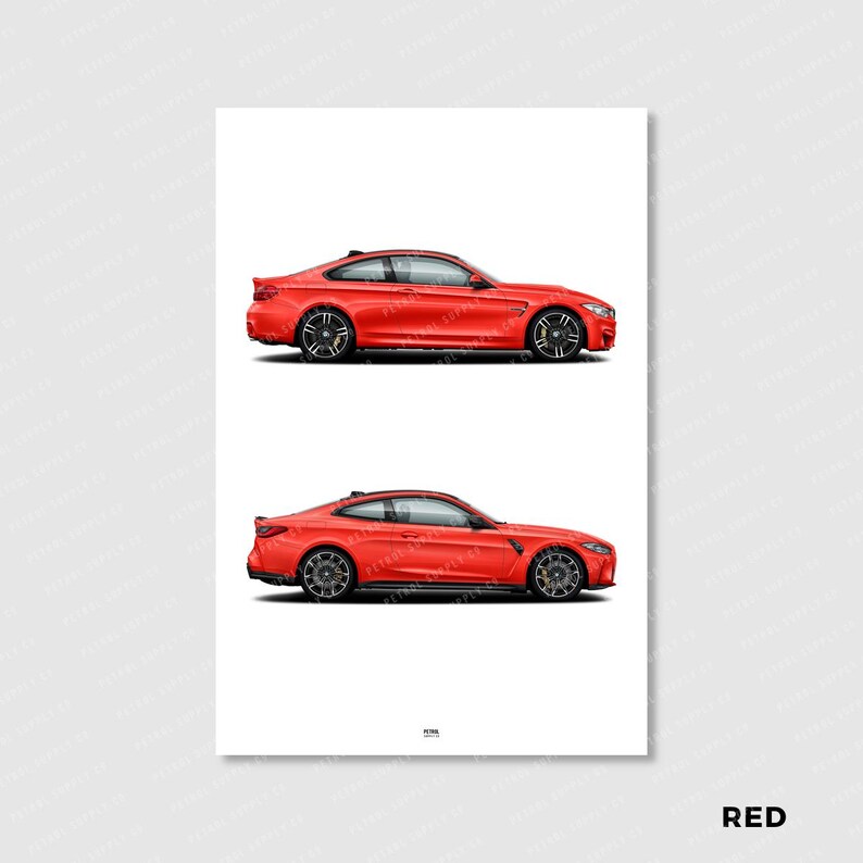 BMW M4 Evolution Poster- Wall Art for Car Enthusiasts - Etsy