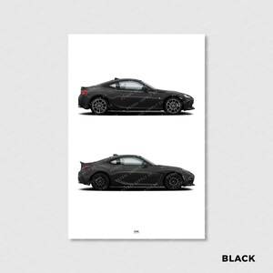 Toyota 86 Evolution Generations Poster - Etsy