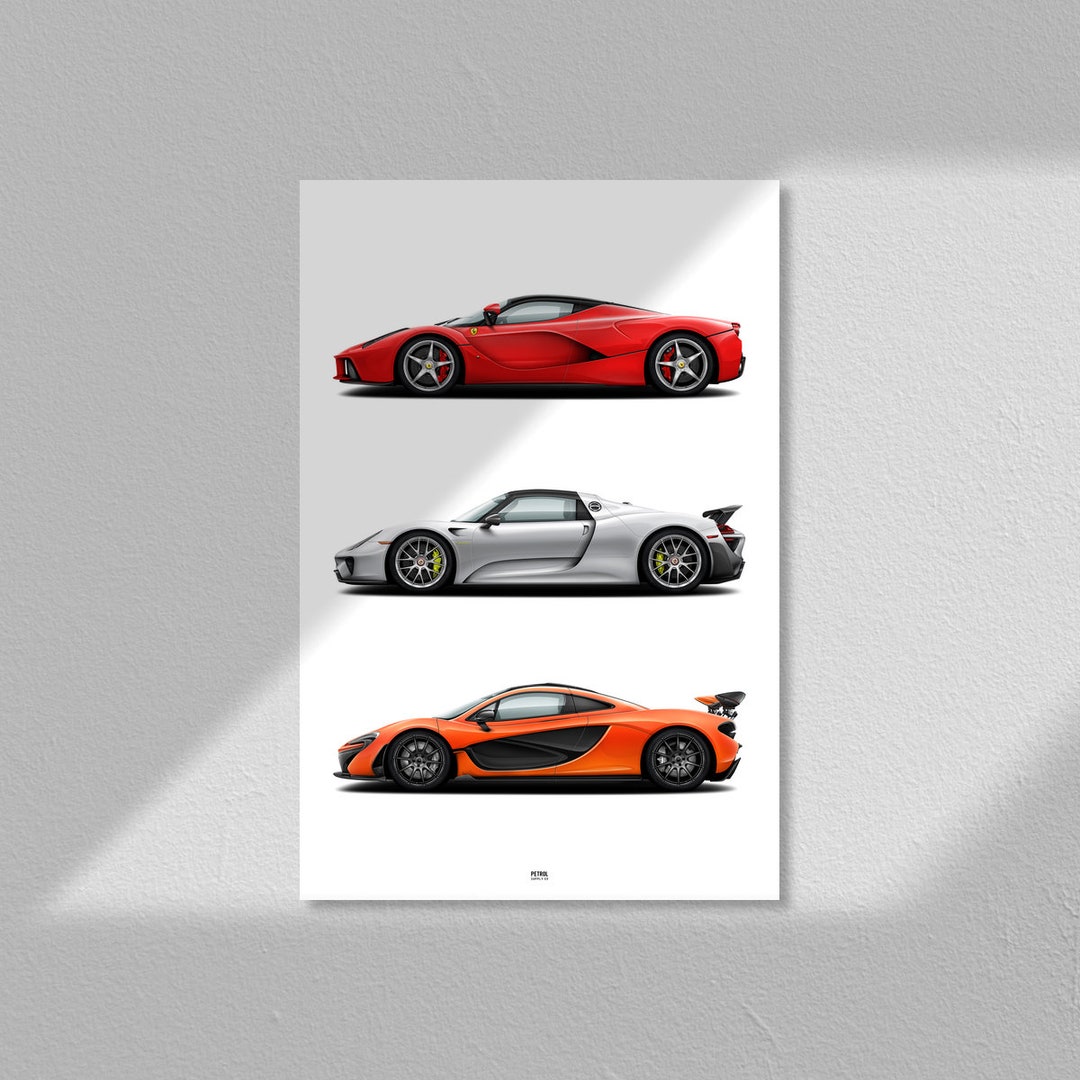 Hypercar Holy Trinity Poster - Etsy