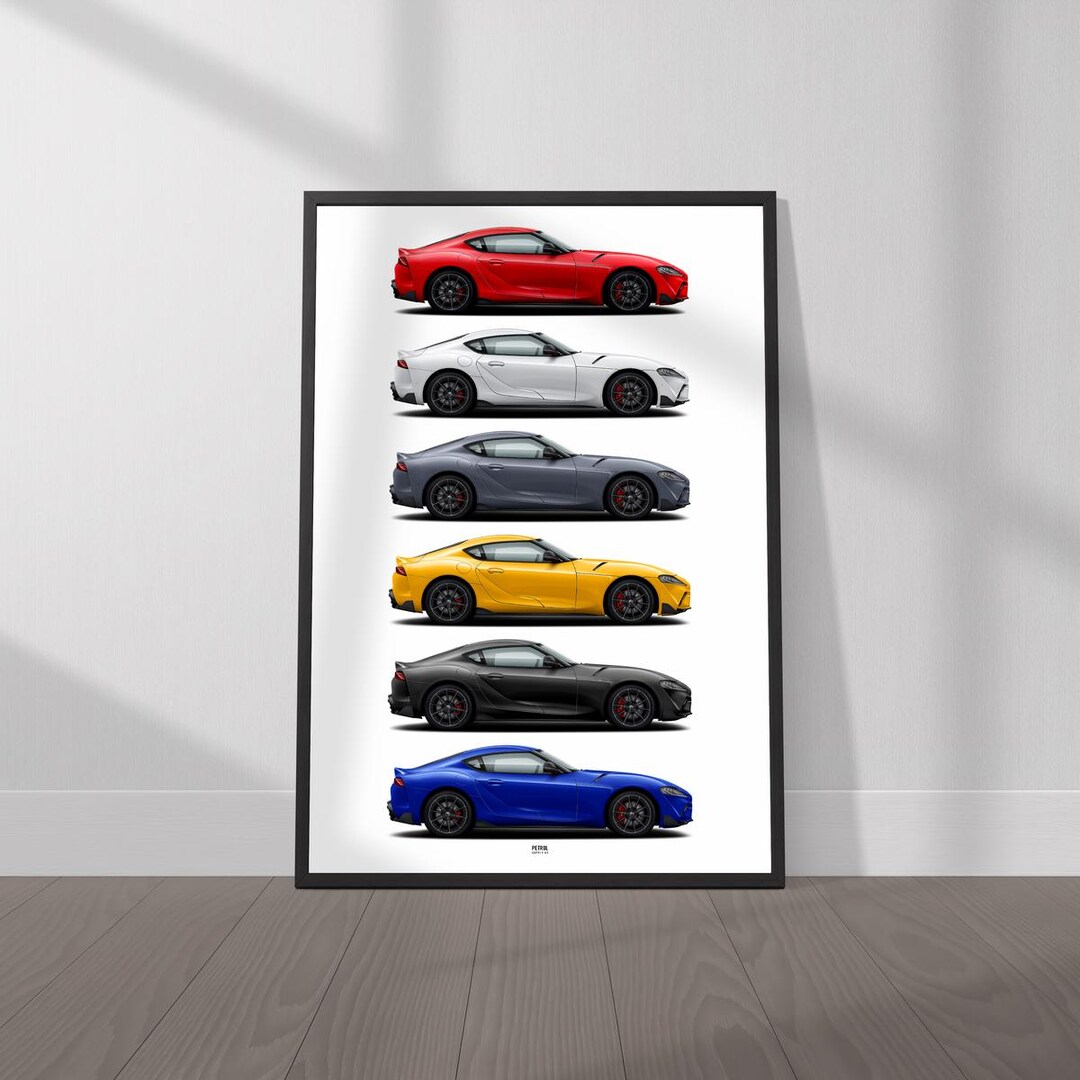 Toyota Supra (A90/A91) Colors Poster - Etsy