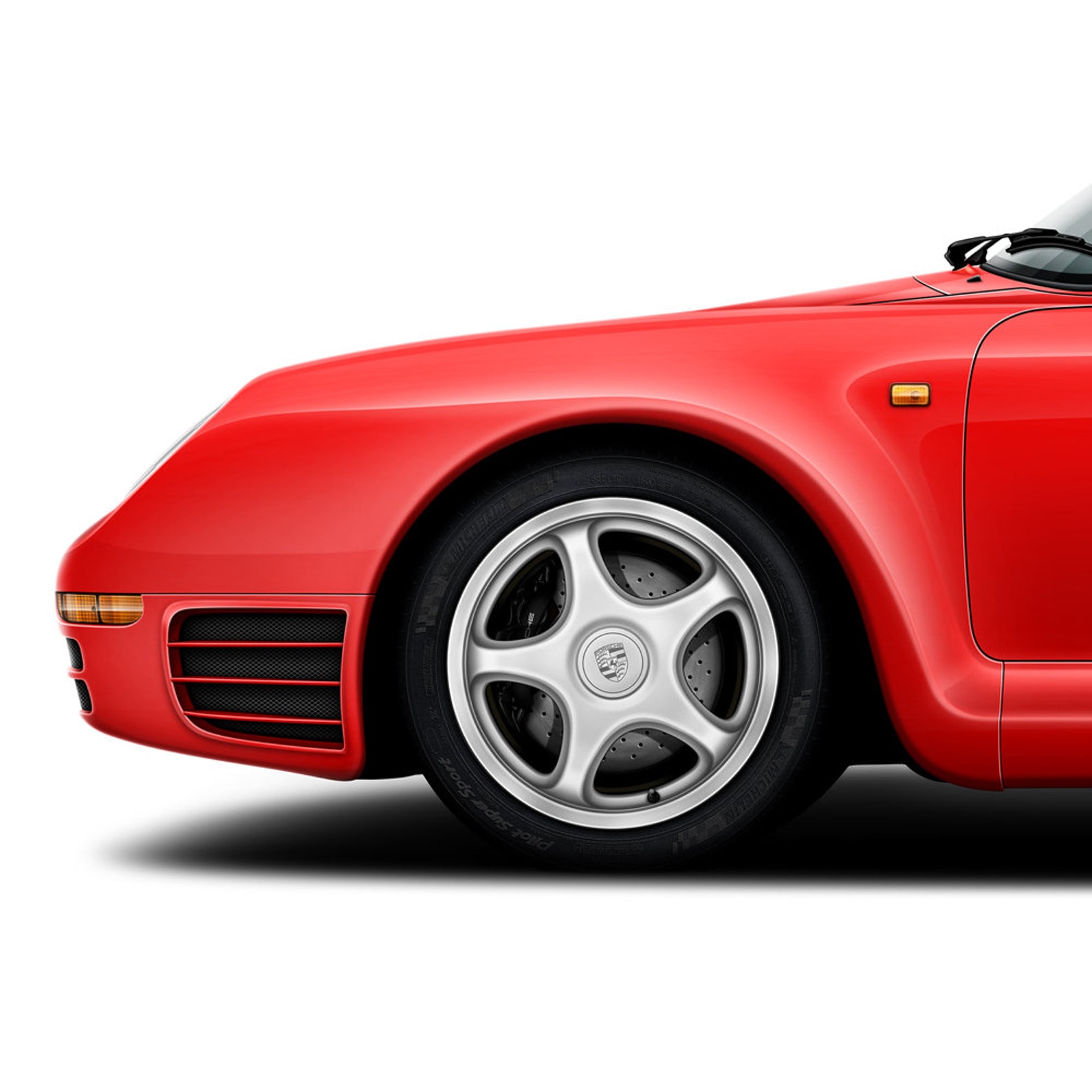 Porsche 959 Colors Poster - Etsy