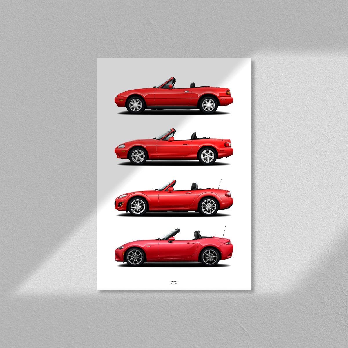 Mazda MX-5 Miata Evolution Poster na nb nc and nd | Etsy