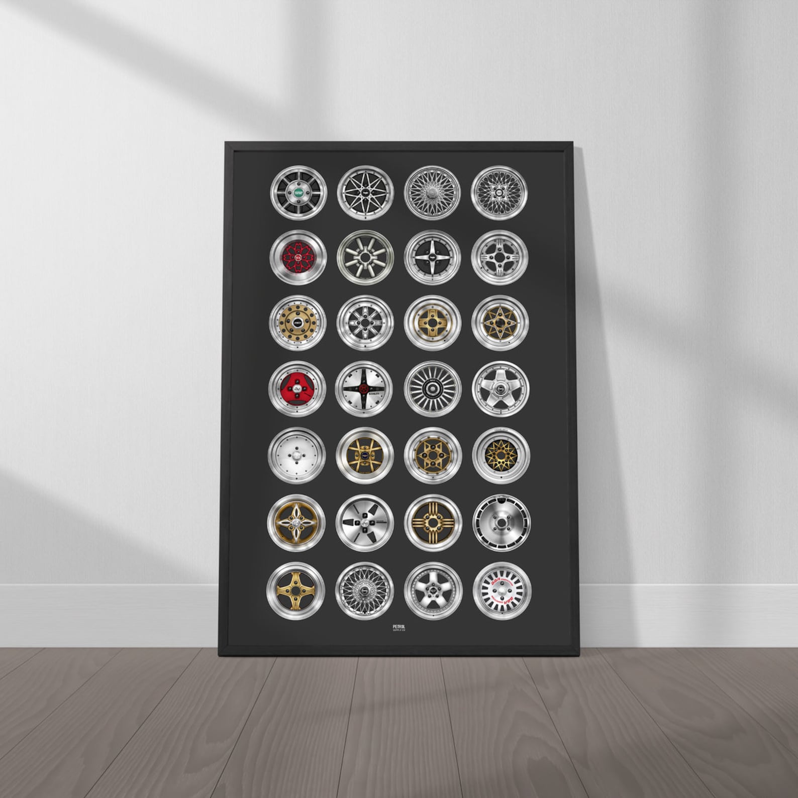 Vintage Wheels Poster - Classic Japanese and European Wheels Print - Etsy