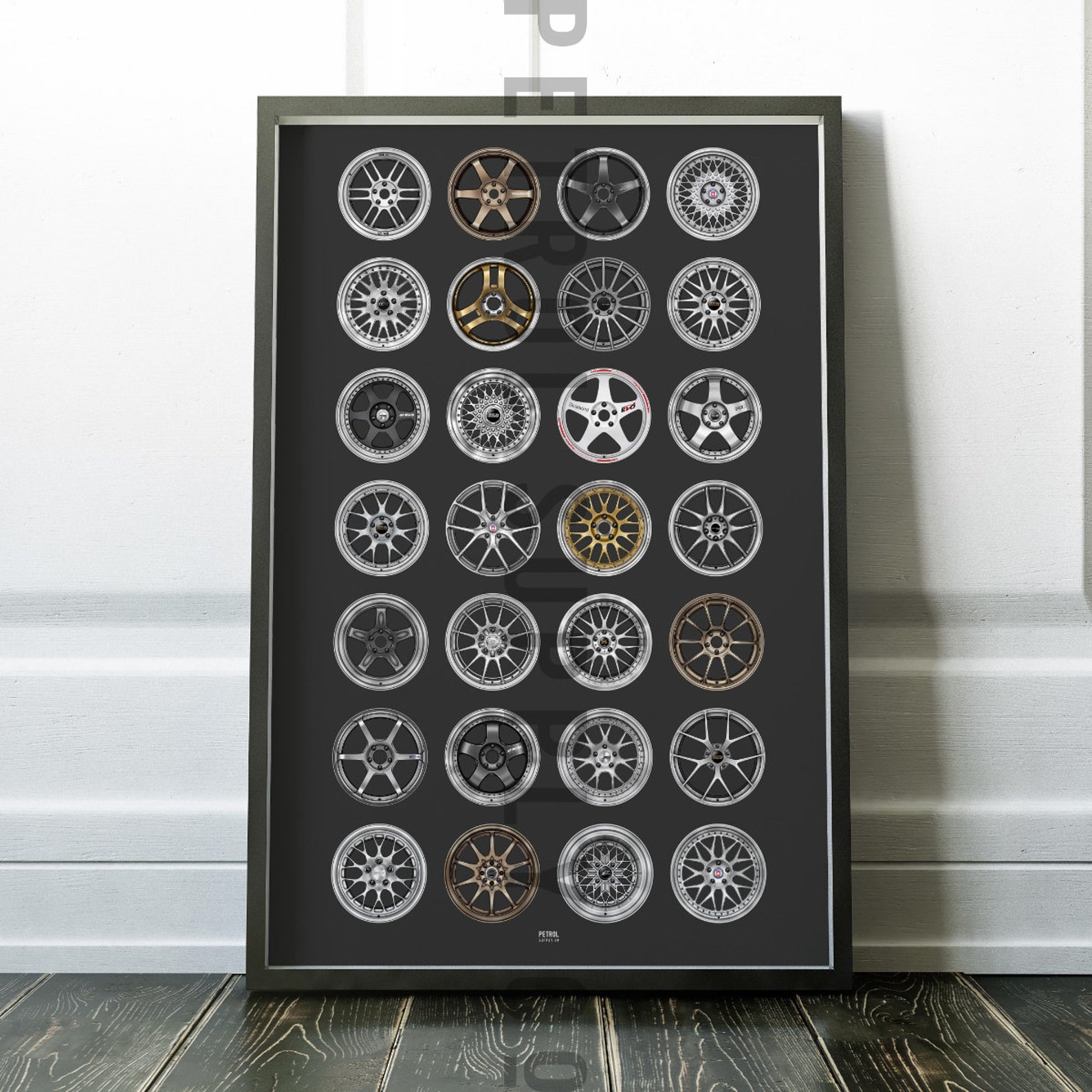 Modern Classic Wheels Poster Timeless Japanese and European - Etsy