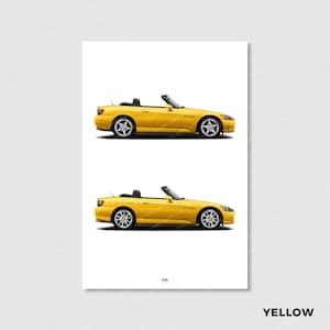 Honda S2000 Evolution Generations Poster - Etsy
