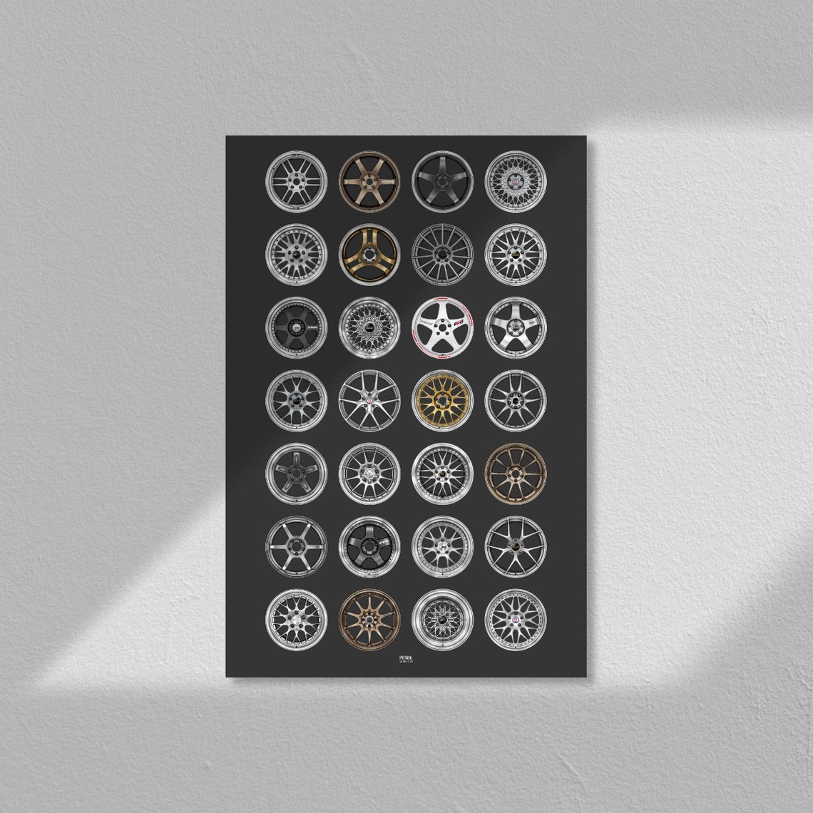 Modern Classic Wheels Poster Timeless Japanese and European - Etsy