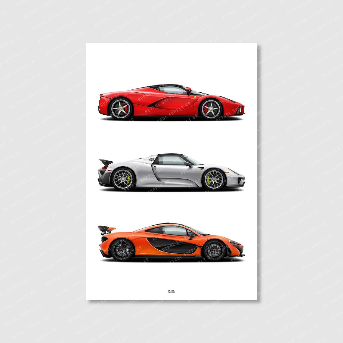 Hypercar Holy Trinity Poster- Wall Art for Car Enthusiasts - Etsy