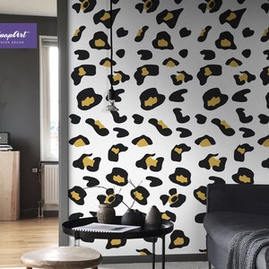 Cheetah Print Removable Wallpaper, Cheetah Pattern Peel and Stick Wall ...