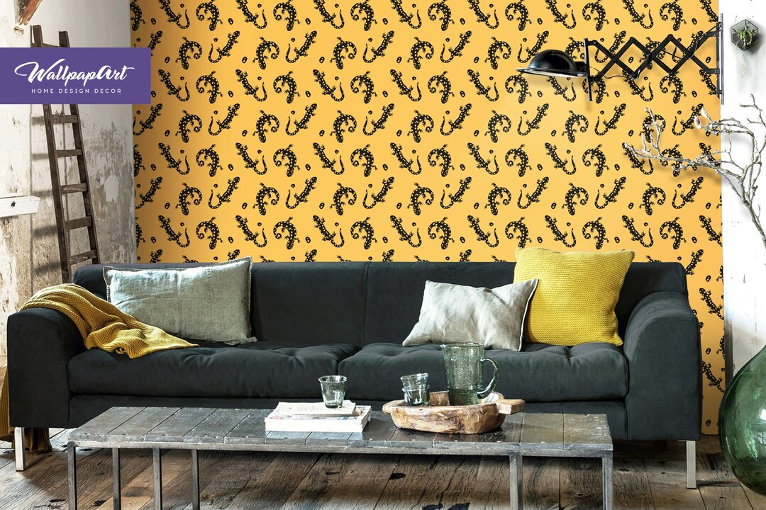 Lizard Salamander Mural - Salamander Peel & Stick Wallcovering or ...