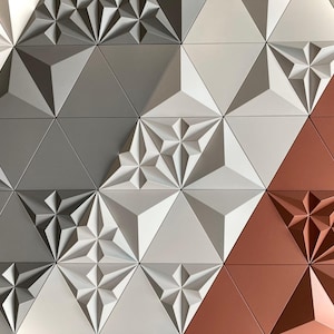 3D Wall Panels Nava: Modern Textured Instatile DIY Decor DMR006 - Etsy