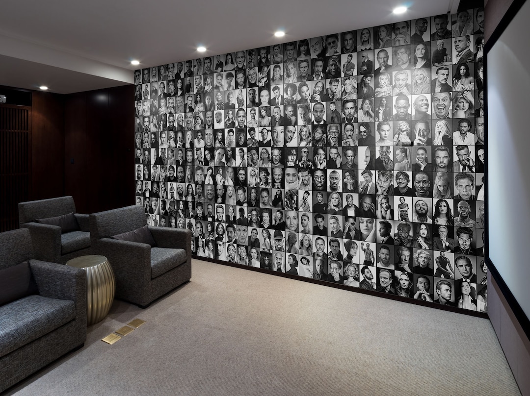 Black & White Photo Collage Wall Mural – Aesthetic Unpasted Wallpaper ...