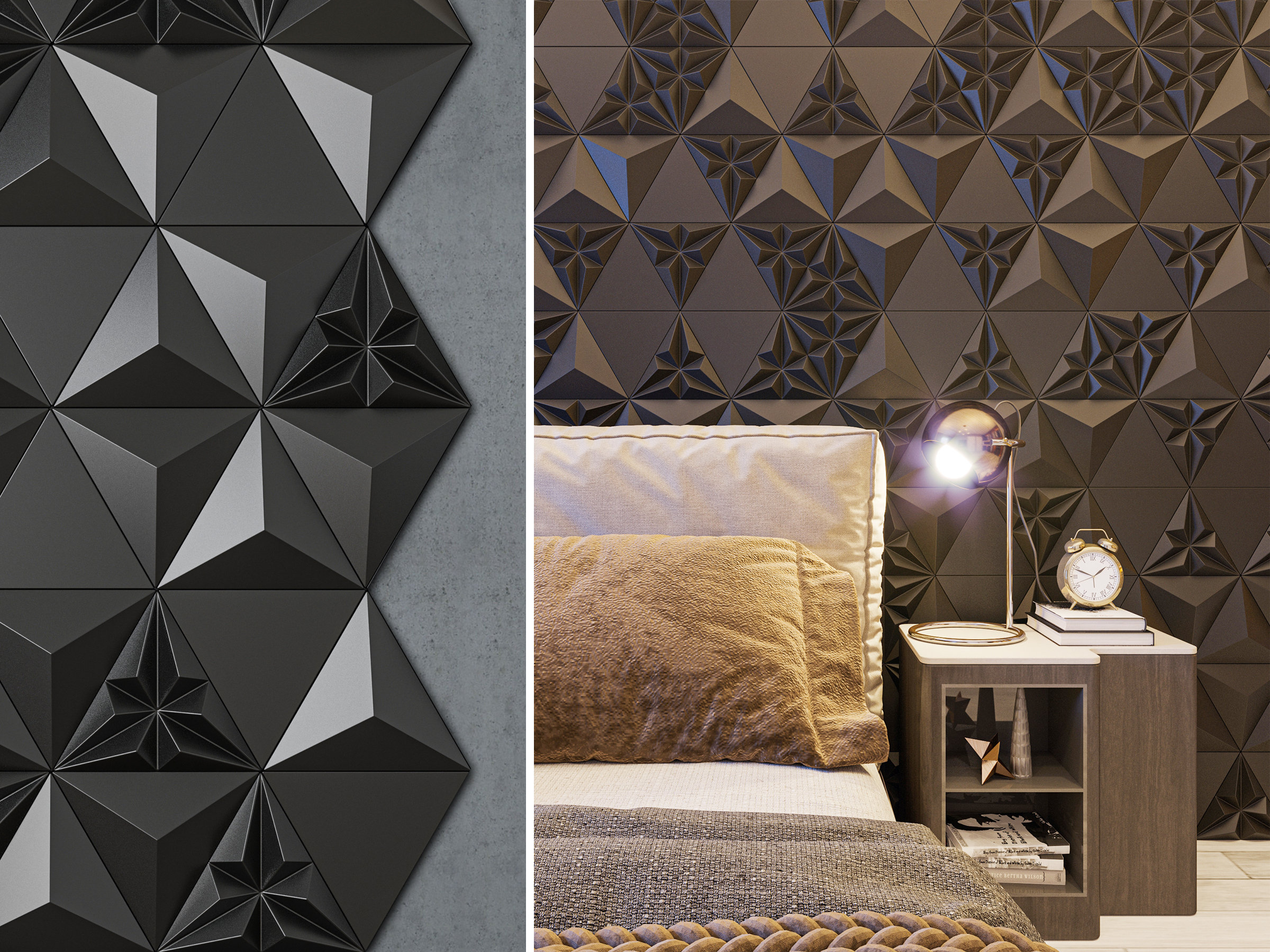 3D Wall Panels Nava: Modern Textured Instatile DIY Decor DMR006 - Etsy