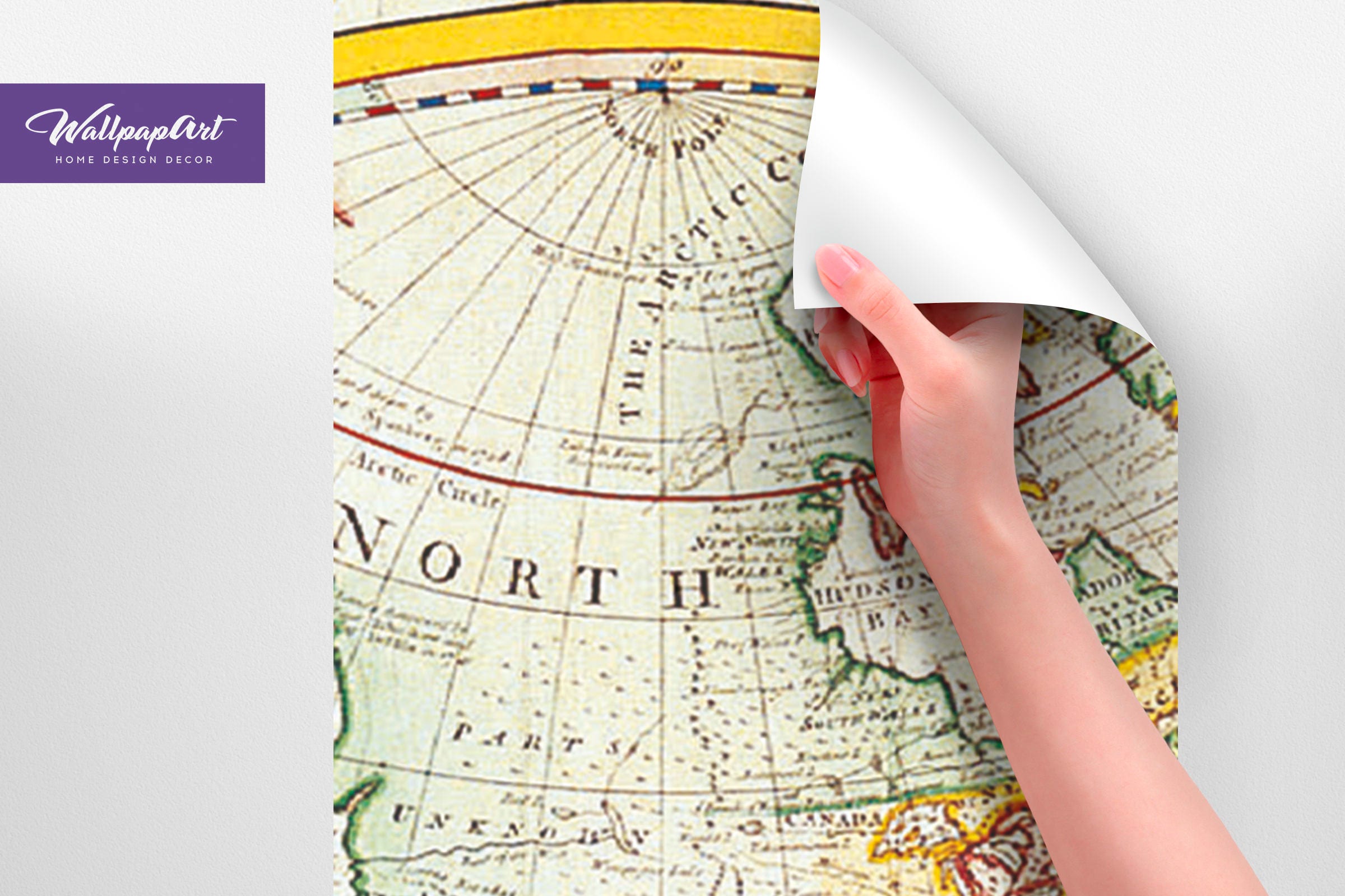 Vintage Map Wall Mural World Map Wall Mural Old Map Wall | Etsy