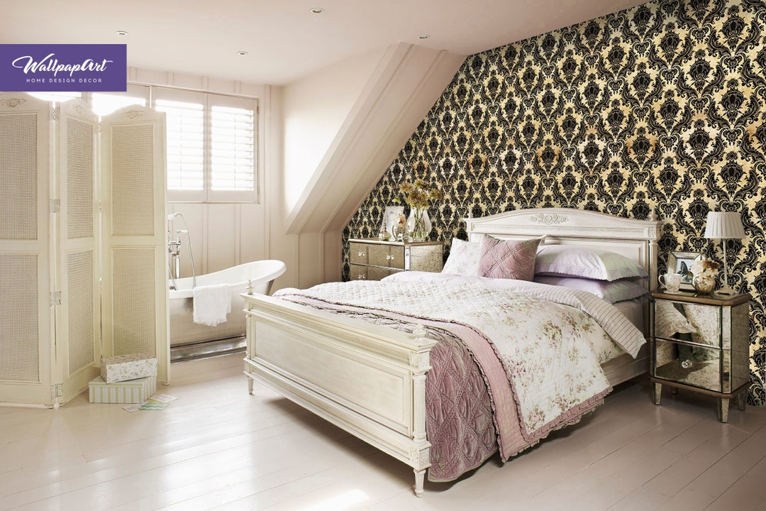 French Style Wallpaper - Classic Antique Peel & Stick Panel or ...