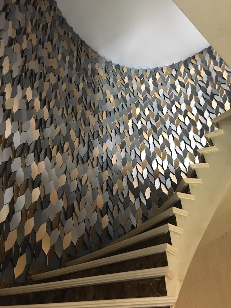 MABEL Polygon 3D Wall Panels: DIY Decorative Tiles DMR004 - Etsy