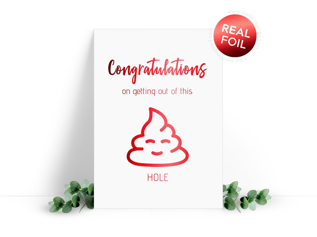 Funny Foil Leaving Card - Rude Goodbye Card for Colleague - Etsy UK