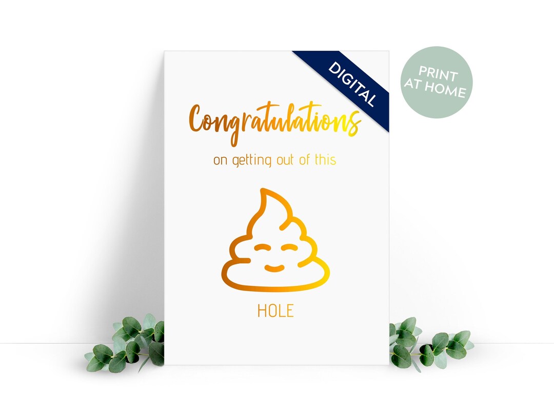 Printable Leaving Card - Pack of 3 Colours. Instant DIGITAL Download ...