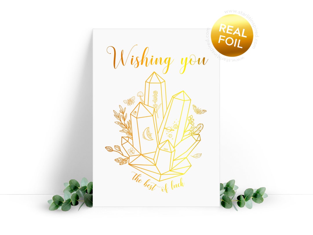 Good Luck Greeting Card - Wishing You the Best of Luck Card With a ...