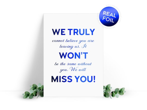 We Will Miss You Coworker