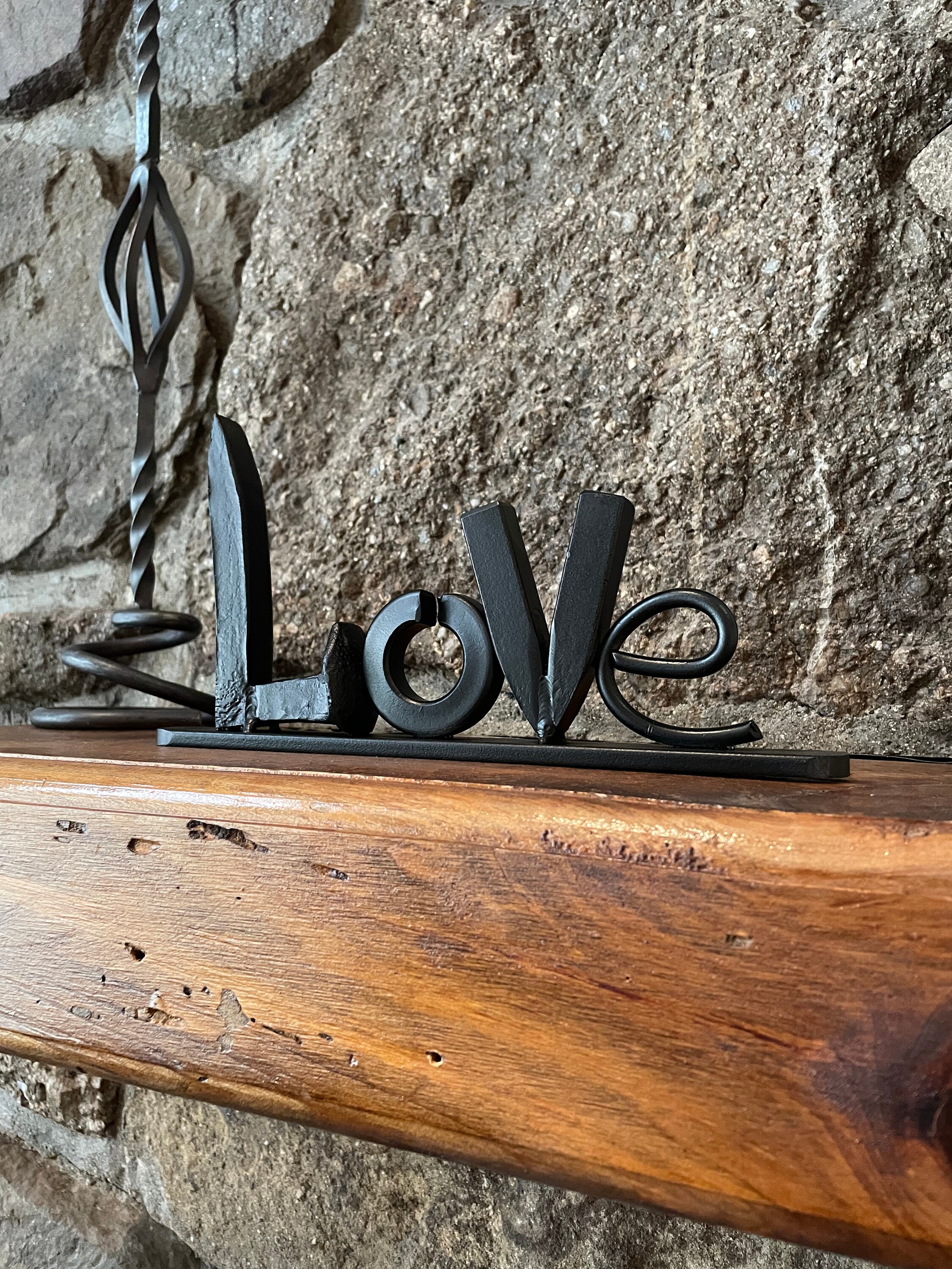 Love Sign Railroad Love Sign Metal Sign Shelf Sign - Etsy