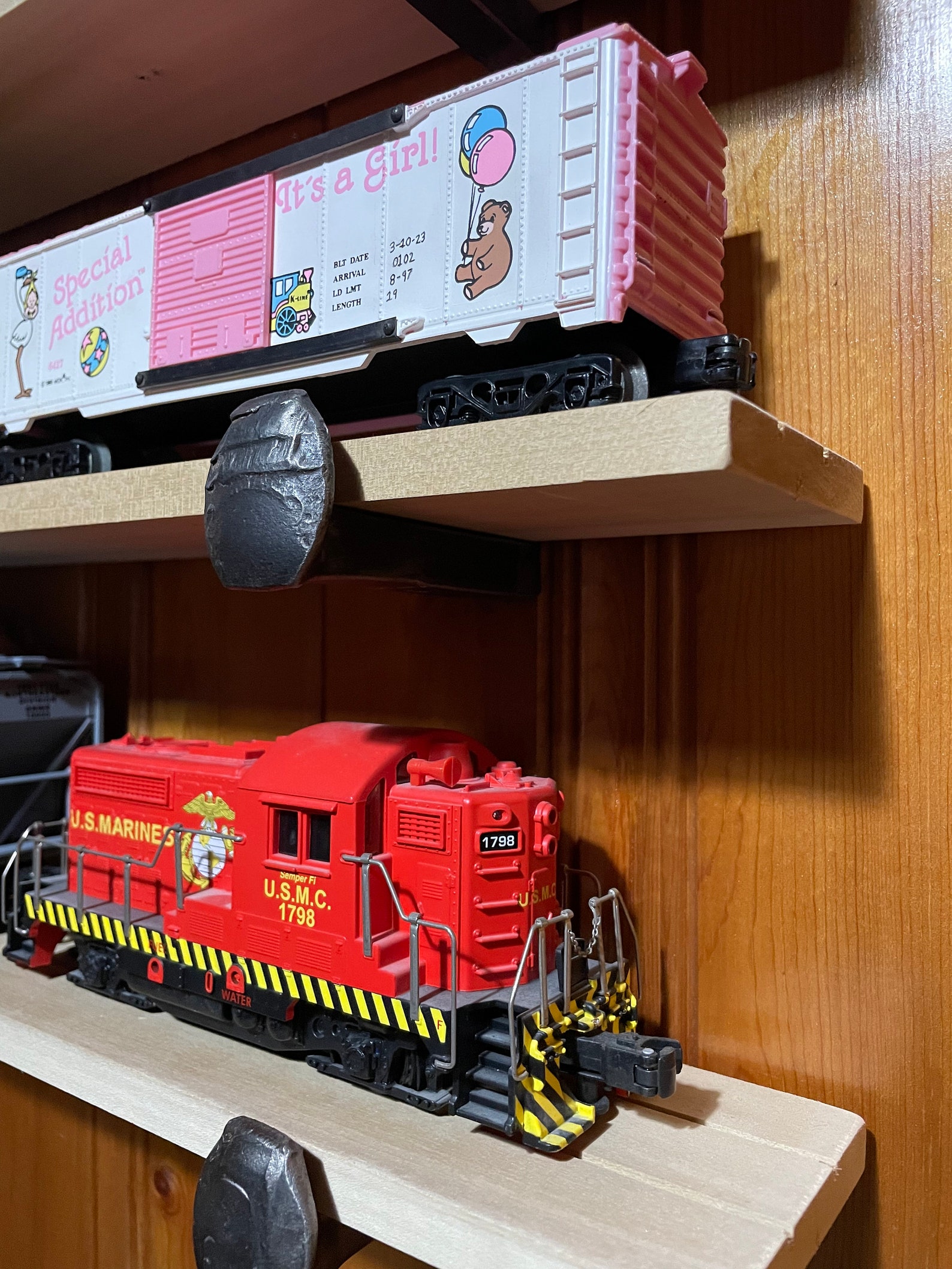 Train Shelving O Scale Train Shelving Train Display Shelving Railroad ...