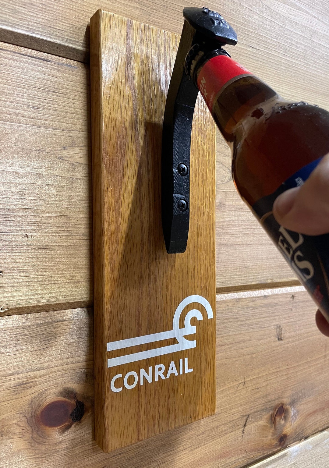 Conrail Bottle Opener - Wall Mount Bottle Opener - Railroad Bottle Opener - Railroad Gift - Etsy