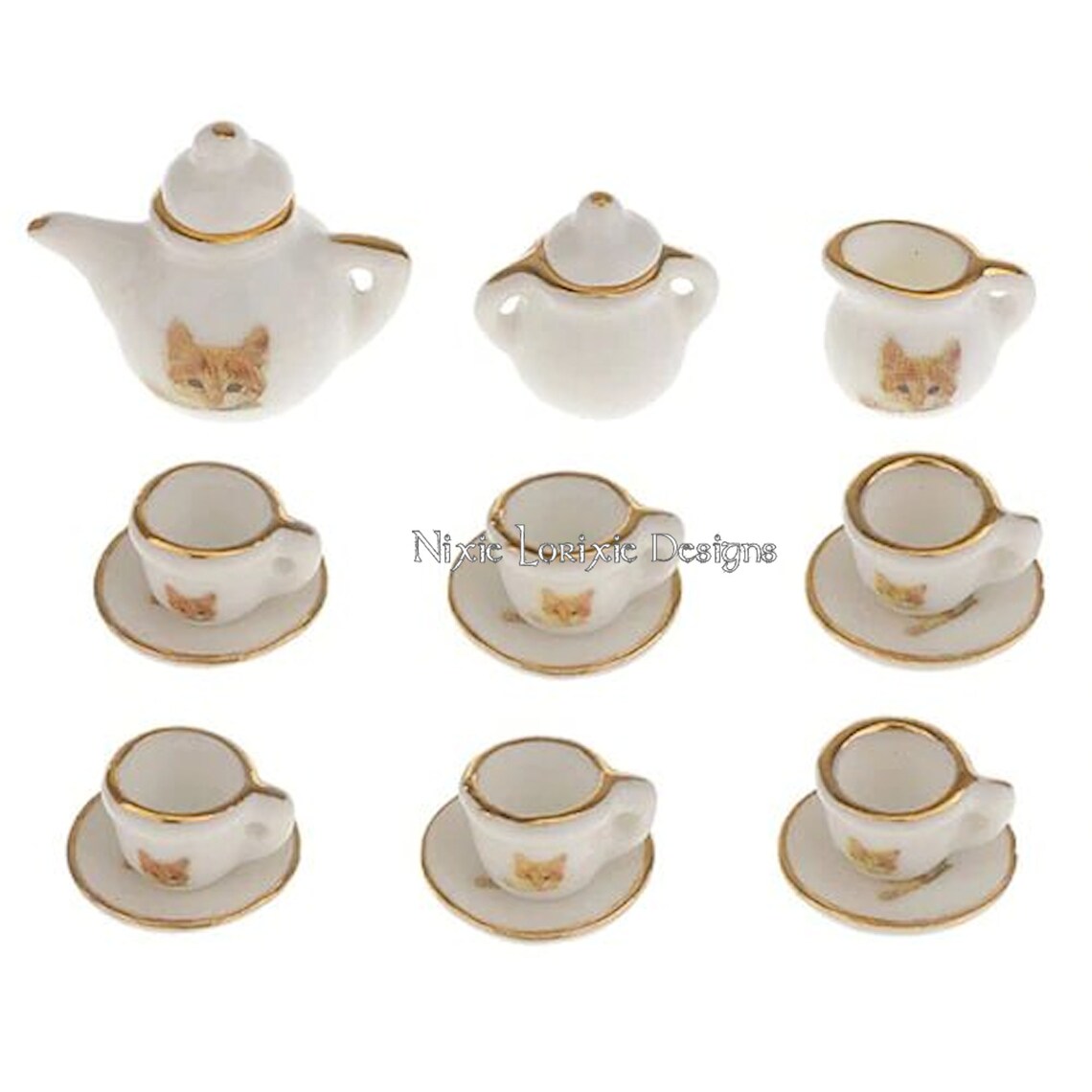 Miniature Tea Set - Etsy