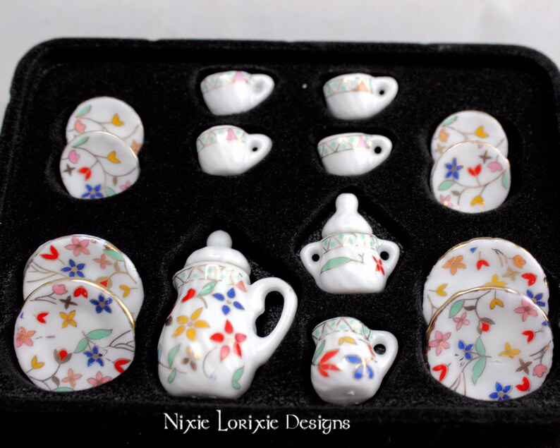 Miniature Tea Set - Etsy