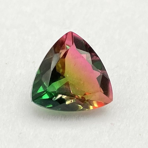 Natural Crystal Watermelon Tourmaline Gemstone Faceted Doublet | Etsy