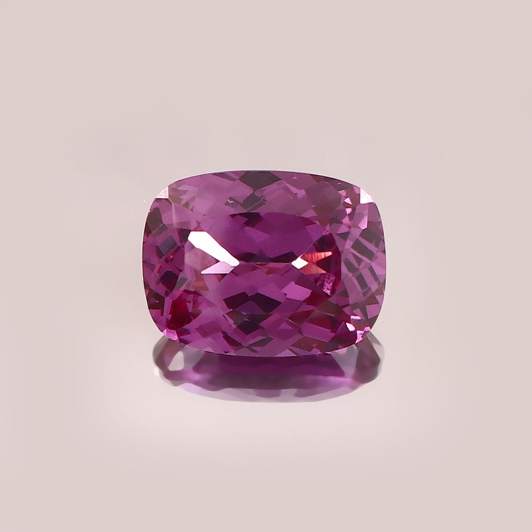 Purple Pink Alexandrite Gemstone: 16x12 Mm Long Cushion Cut Stone 13.85 ...