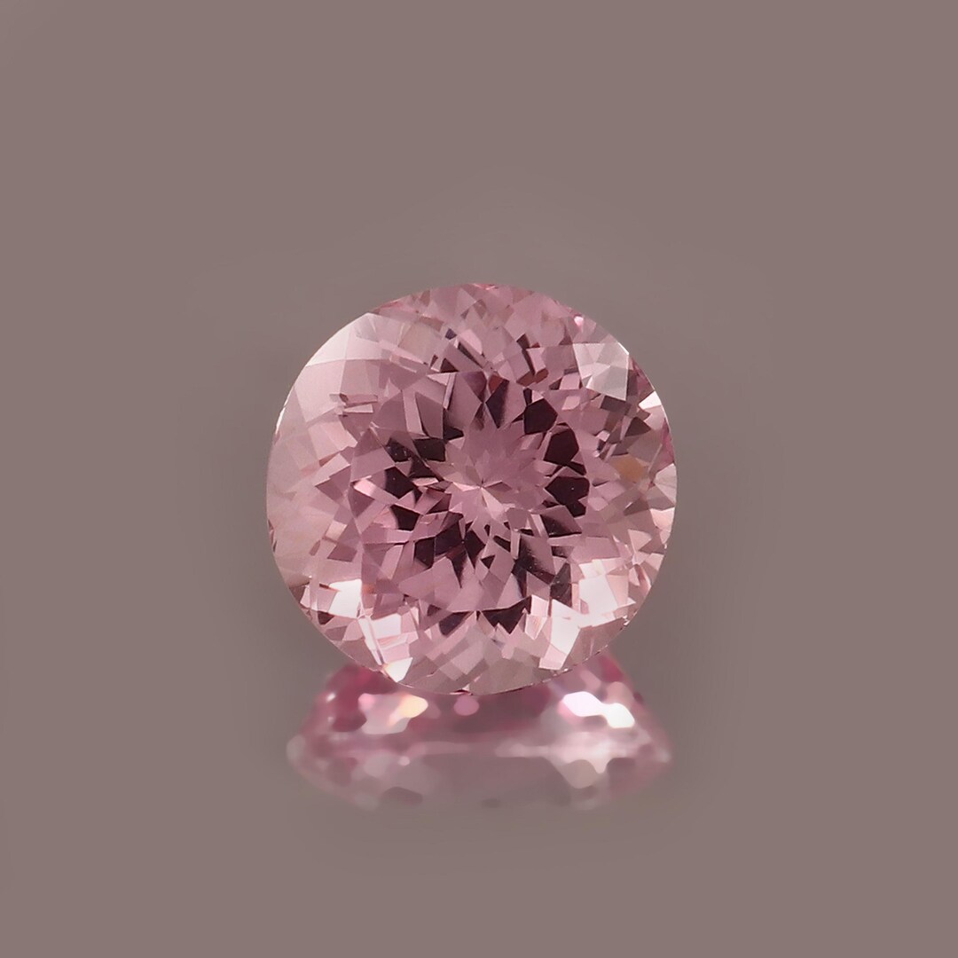 Madagascar Pink Morganite Gemstone: 14x14mm Round Cut 14.50ct - Etsy